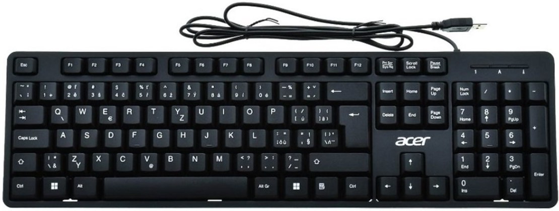 Acer Wired Keyboard USB, CZ-SK layout | VÝPREDAJ