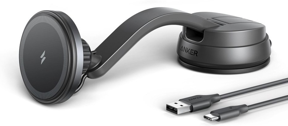 Anker PowerWave Mag Go Car Charging Mount, čierny | VÝPREDAJ