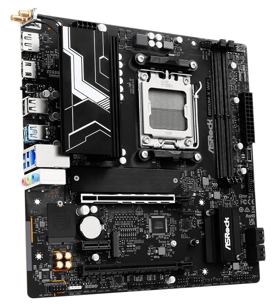 ASRock B850M-X WiFi / AMD B850 / AM5 / 2x DDR5 DIMM / 2x M.2 / HDMI ...