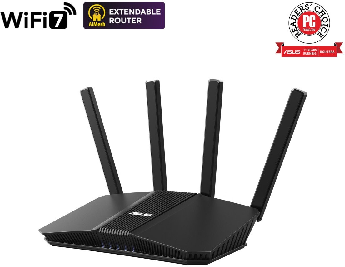 ASUS RT-BE58U, WiFi 7 AiMesh Extendable Router | AKCIA