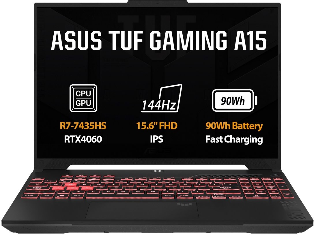 Asus TUF Gaming A15, FA507NVR-LP004, Mecha Gray - notebook | VÝPREDAJ