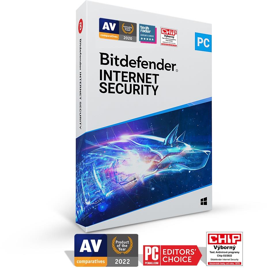 Bitdefender Internet Security- 1PC na 3 roky- elektronická licencia na ...