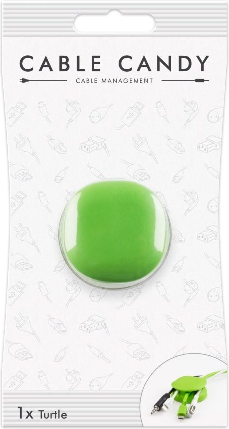 Cable Candy Turtle káblový organizér, zelený | Datacomp.sk
