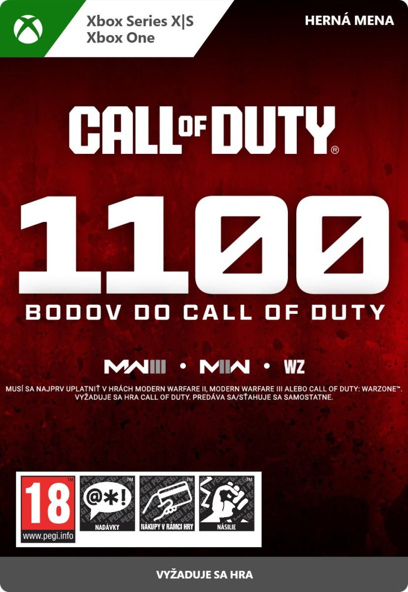 Call of Duty, 1100 Points, pre Xbox | Datacomp.sk