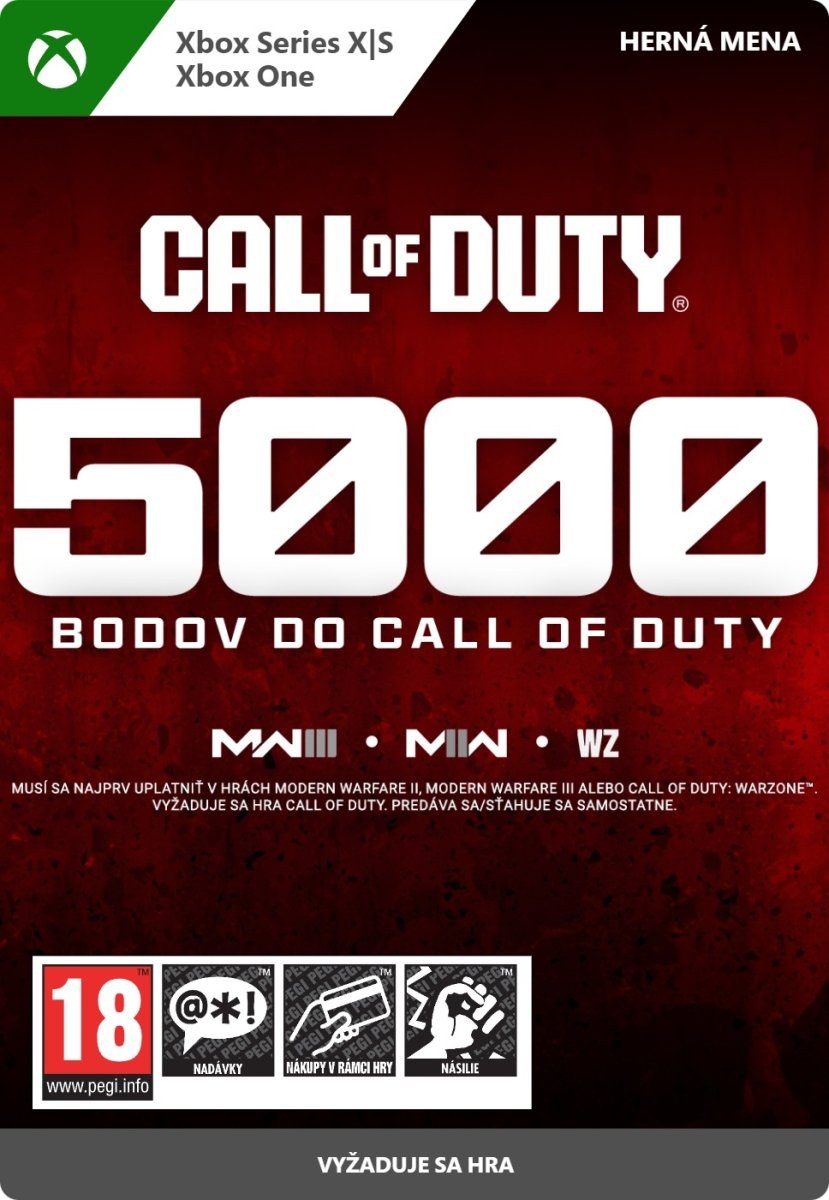 Call of Duty 5000 Points, pre Xbox | Datacomp.sk