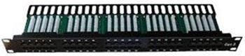Datacom 19" patch panel 1U/50p, ISDN cat3, čierny