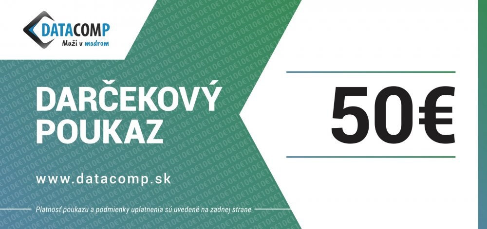 Datacomp darčekový poukaz 50 Eur | Datacomp.sk
