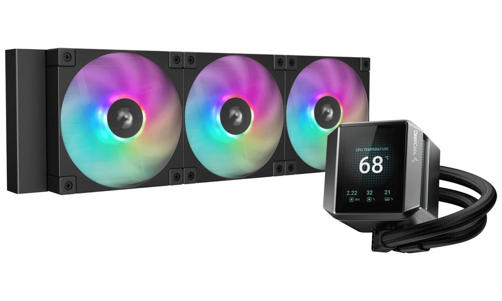 DEEPCOOL vodní chladič MYSTIQUE 360 ARGB / 3x120mm ARGB fan / dig ...