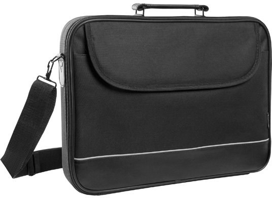 Defender, Taška na notebook 16", Ascetic, čierna z polyesteru,
