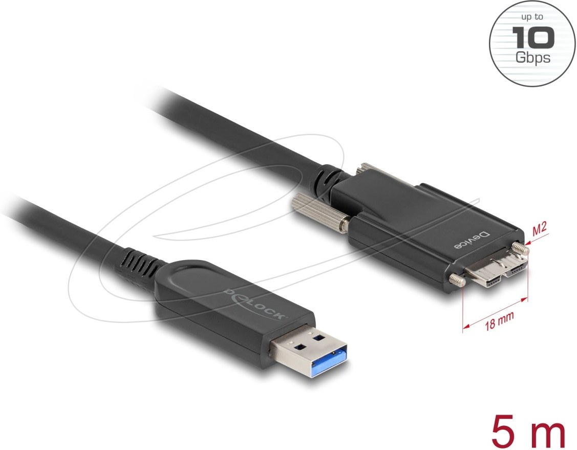 Delock aktivny optický kábel USB 10 Gbps-A samec na USB 10 Gbps Typ ...