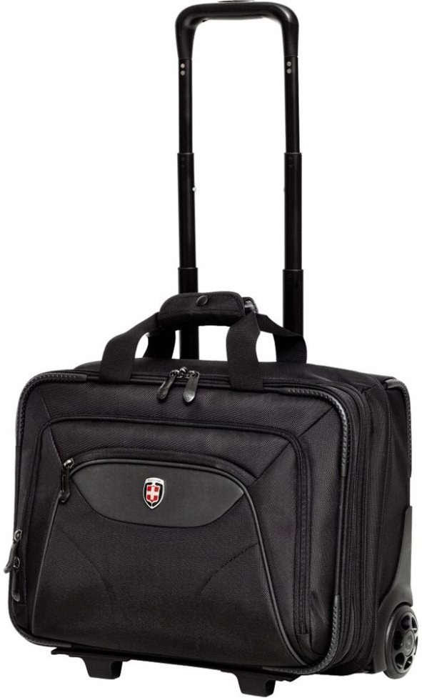 Ellehammer Copenhagen Business Trolley "Deluxe", kufrík, čierny