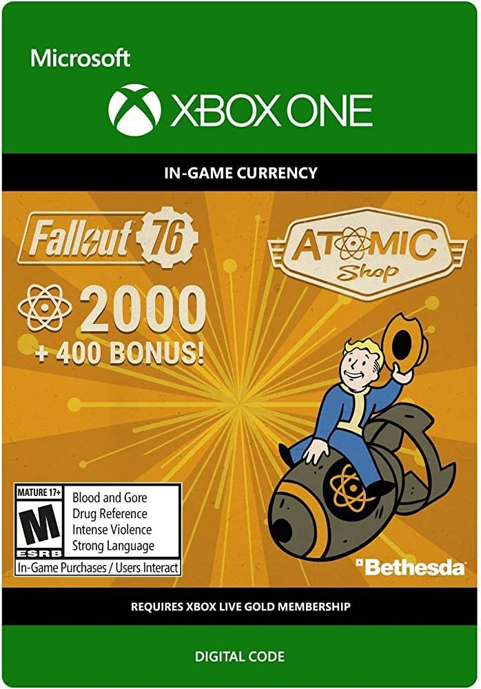 Fallout 76: 2000 (+400 Bonus) Atoms | Datacomp.sk