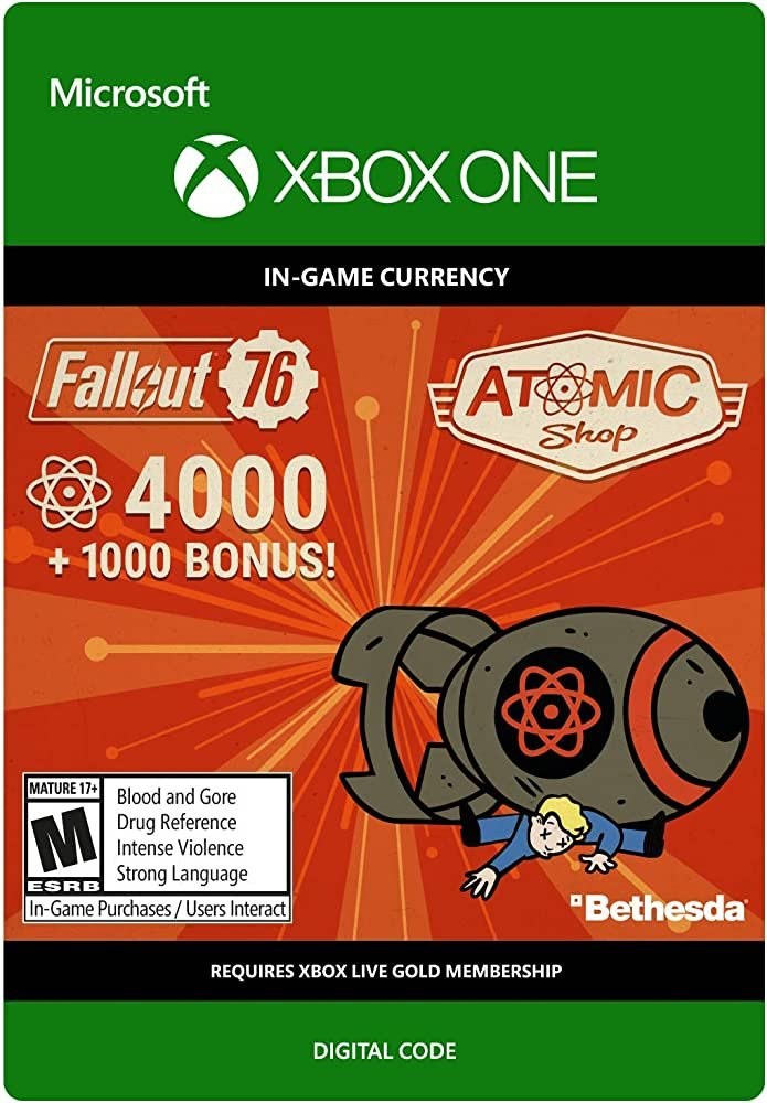 Fallout 76: 4000 (+1000 Bonus) Atoms | Datacomp.sk