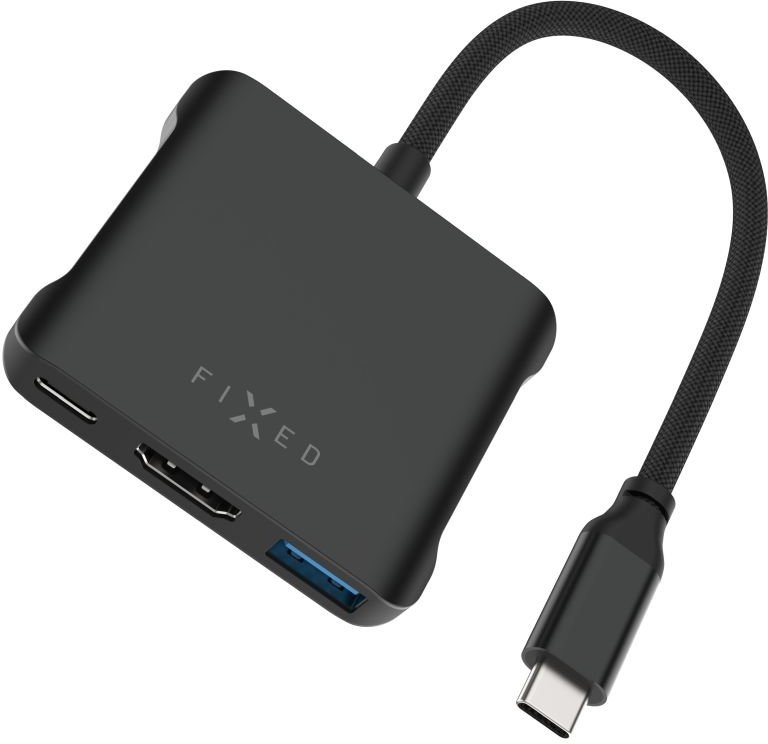 Fixed HUB Quadri 5-portový hliníkový USB-C hub, pre notebooky, 140W, PD ...