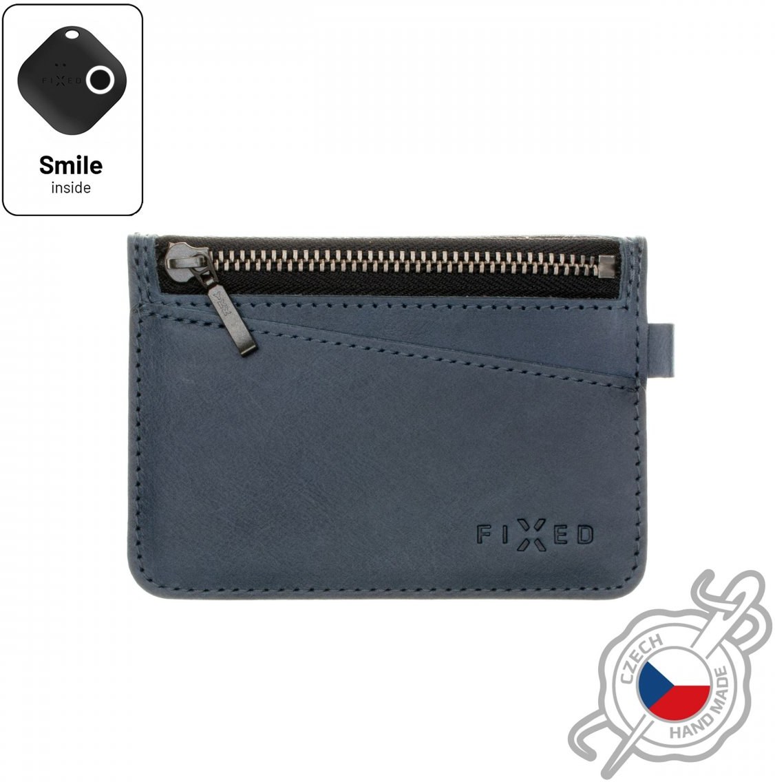 Fixed Smile Coins kožená peňaženka so smart trackerom Fixed Smile Pro ...