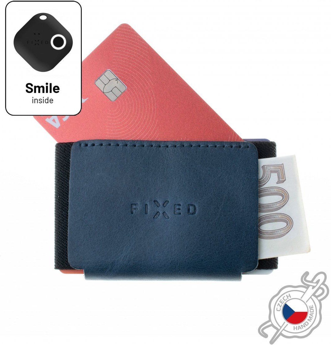 Fixed Smile Tiny Wallet kožená peňaženka so smart trackerom Smile PRO ...