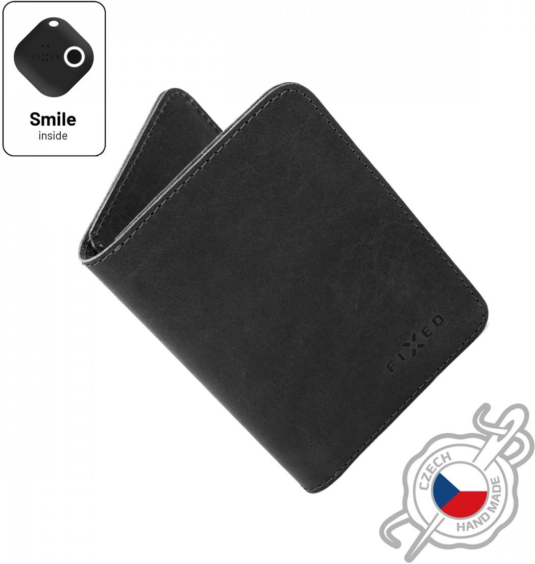Fixed Smile Wallet XL kožená peňaženka so smart trackerom Smile PRO ...