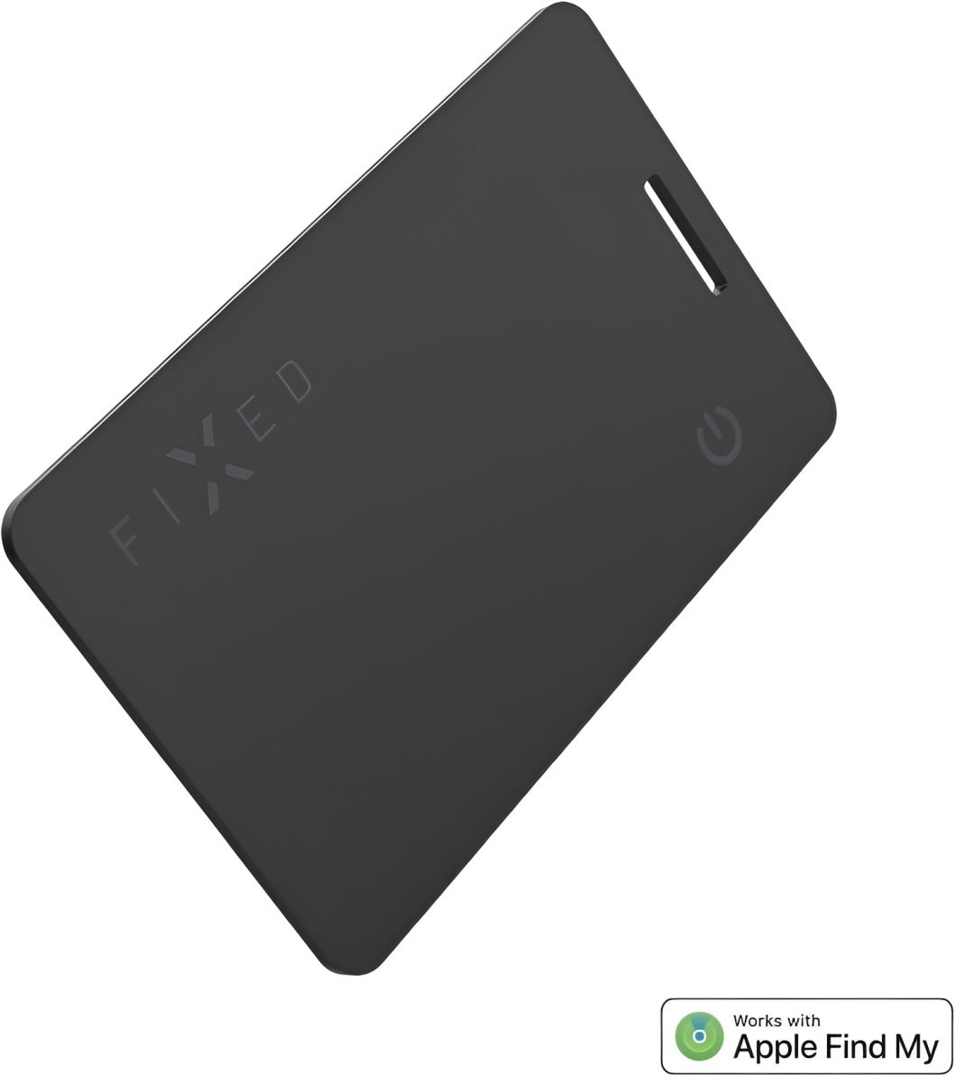 Fixed Tag Card 2 Smart tracker s podporou Find My, bezdrôtové nabíjanie, čierny