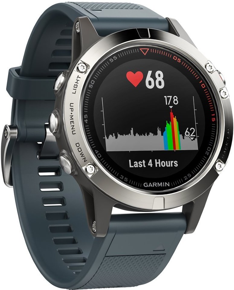 Garmin fenix 5S Optic, smartwatch, strieborné, modrý remienok | VÝPREDAJ