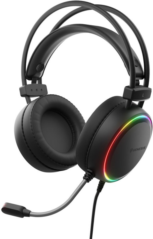 Genesis Neon 613 herné slúchadla s mikrofónom, stereo, jack, čierne ...