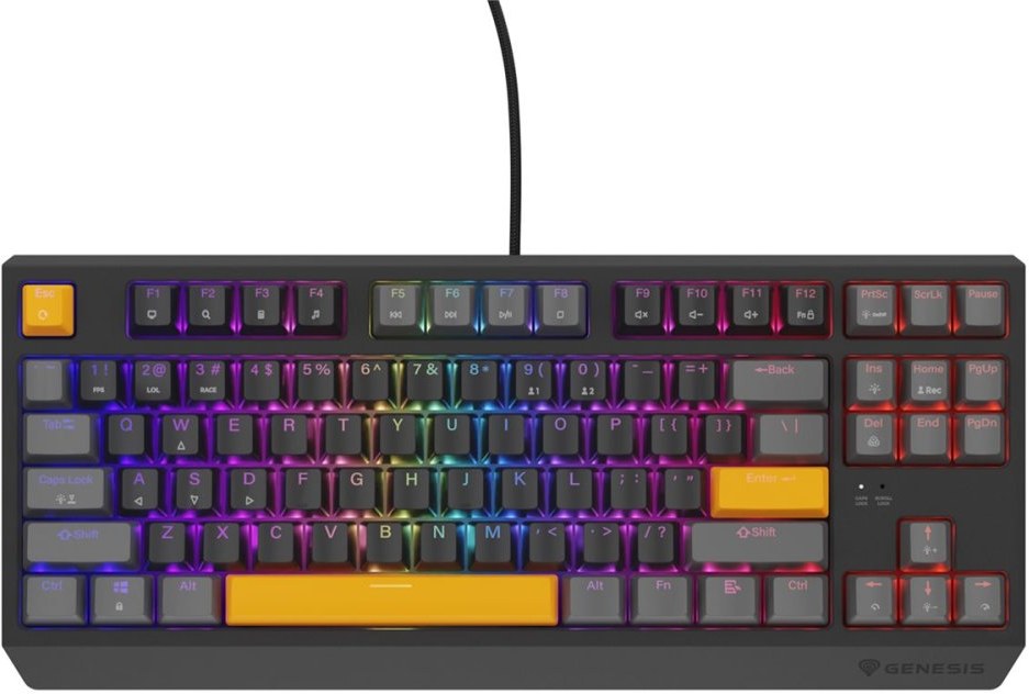 Genesis Thor 230 TKL RGB herná klávesnica, Outemu Red, USB, US layout ...