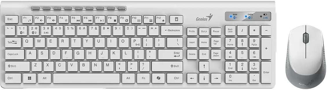 Genius SlimStar 8230, bezdrôtová CZ/SK set klávesnice a myši, Dual-Mode ...