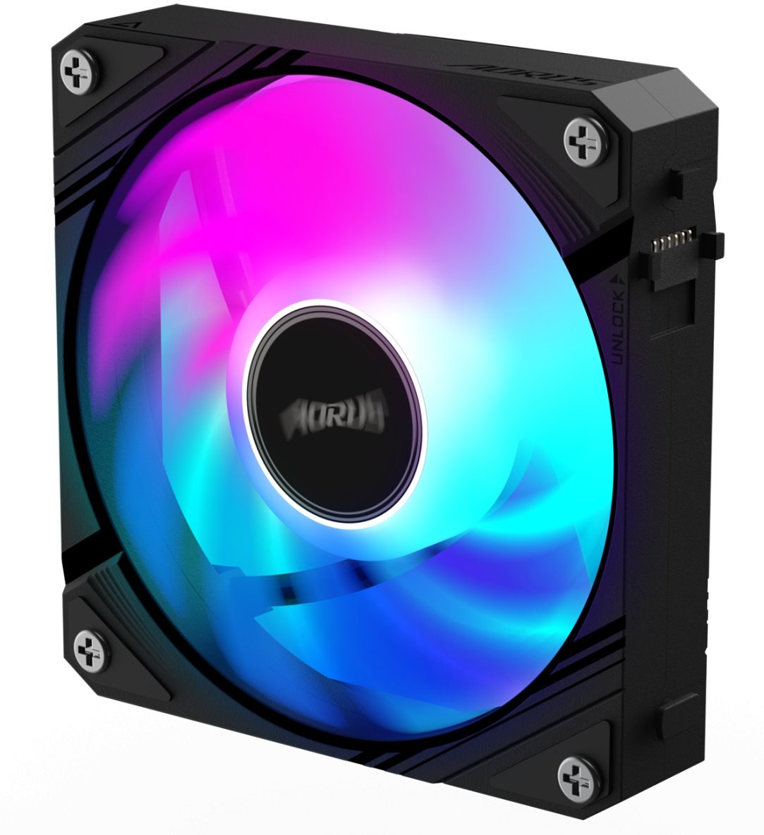 GIGABYTE AORUS EZ CHAIN FAN 120, 1x120mm, ventilátor, čierny