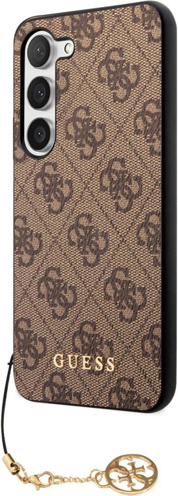 Guess 4G Charms kryt pre Samsung Galaxy S23, hnedý | VÝPREDAJ