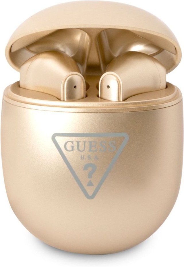 Guess True Wireless Triangle Logo BT5.2 4H Stereo Earphones, zlaté ...
