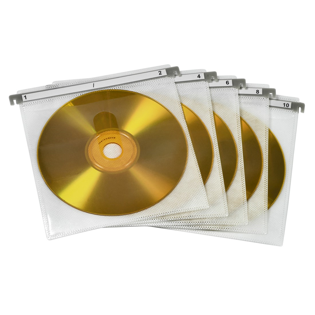 Hama ochranné obaly Double, pre 2 CD/DVD, biele, balenie 50 ks (cena za ...