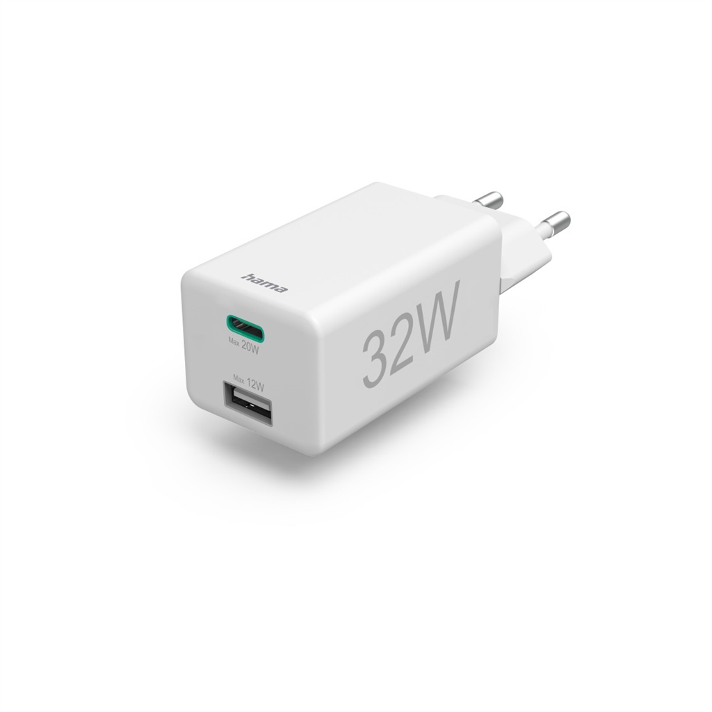 Hama rýchla USB nabíjačka USB-C PD/QC, USB-A, 32 W | VÝPREDAJ