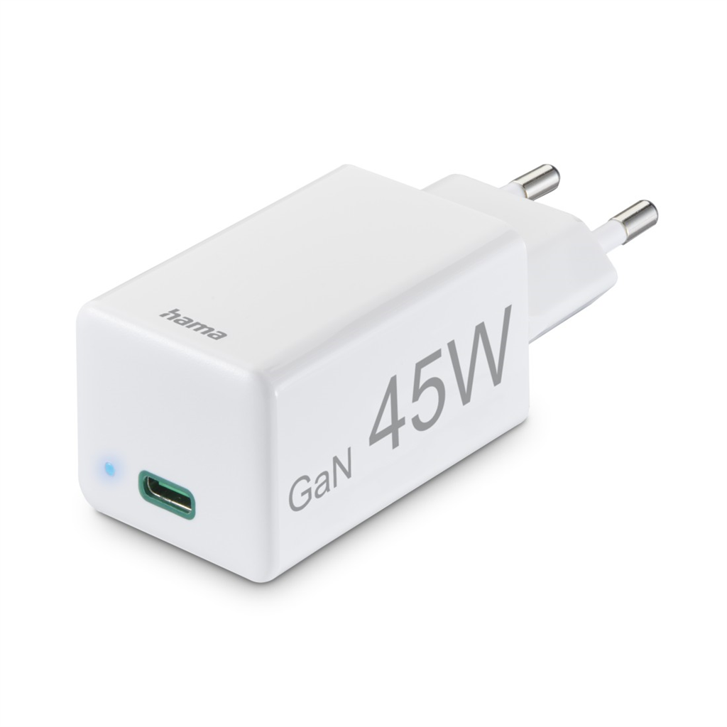 Hama sieťová USB nabíjačka GaN, USB-C, PD/QC 45 W | VÝPREDAJ