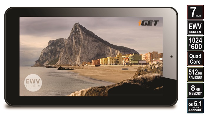 iGET Smart S70, 7", 8GB, čierny - tablet