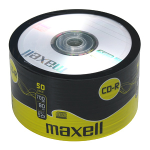 Maxell CD-R Printable 700MB 52X 50ks/spindel | Datacomp.sk
