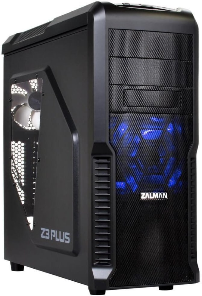 Zalman Z3 Plus, mATX/ATX, priesvitný bok, USB3.0, bez zdroja, čierna ...