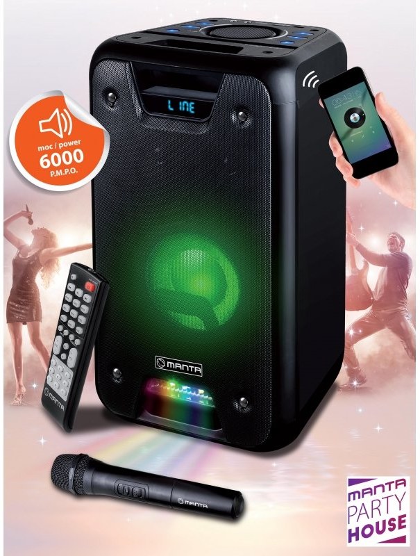 MANTA Karaoke BT reproduktor 60W NIKE 2 SPK5026 | VYPREDAJ | Datacomp.sk