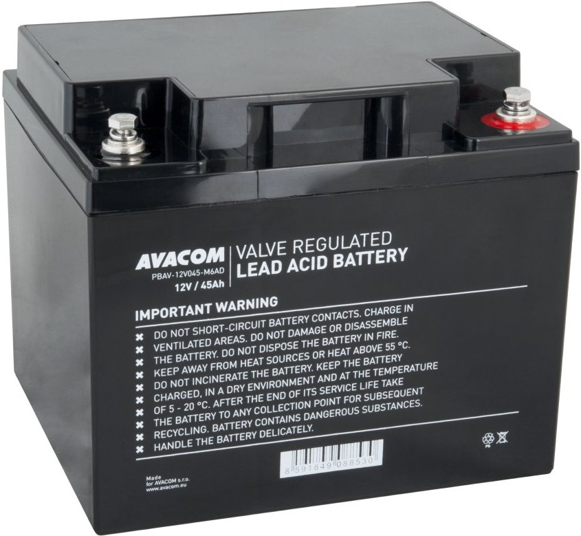 Avacom batéria 12V 45Ah M6 DeepCycle (PBAV-12V045-M6AD) | Datacomp.sk