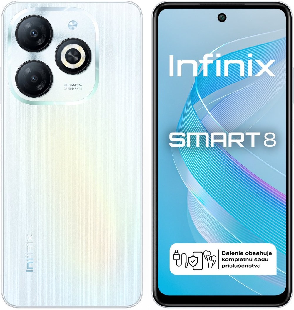 Infinix Smart 8, 64 GB, biely - mobil | Datacomp.sk
