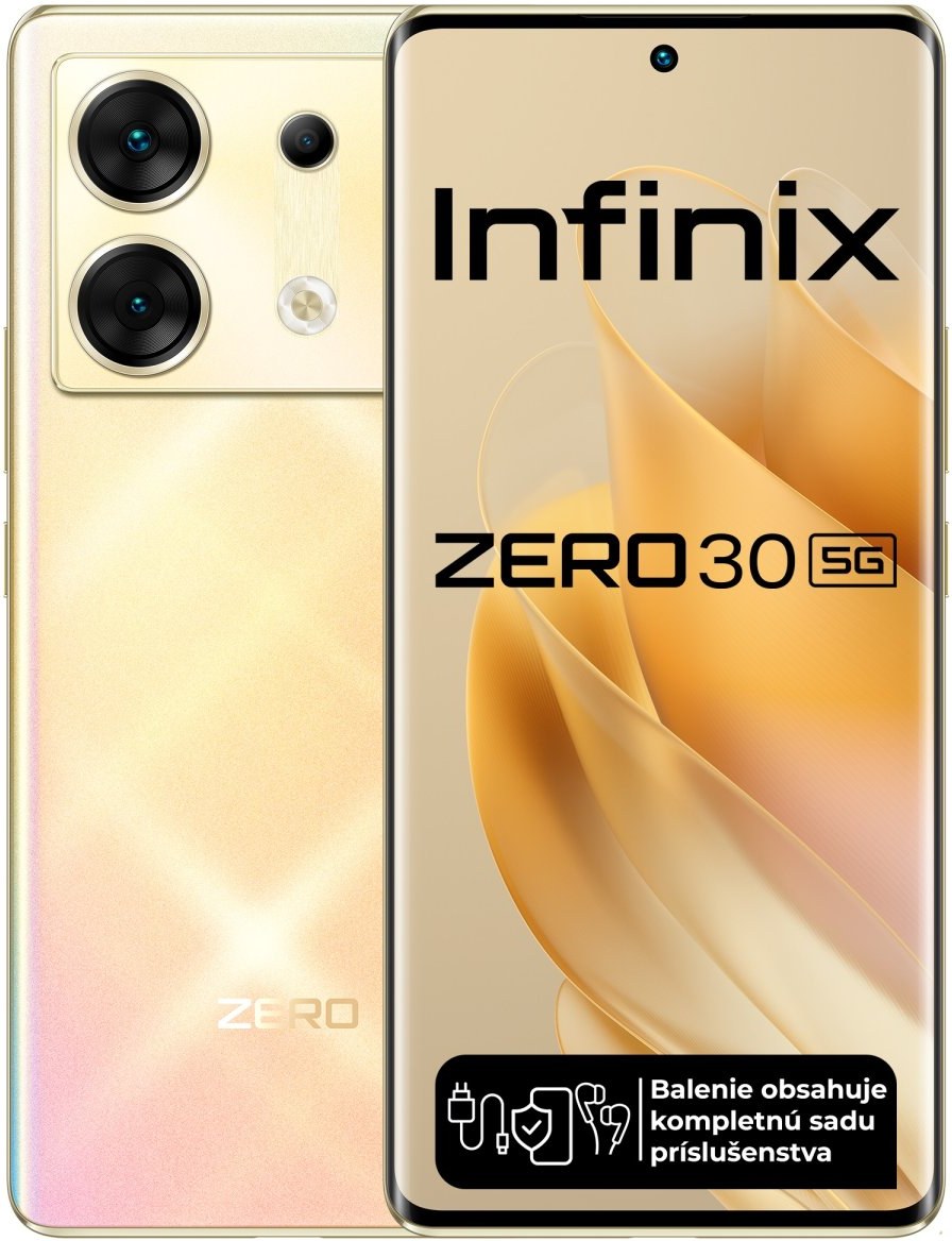 Infinix Zero 30 5G, 256 GB, zlatý - mobil | VÝPREDAJ