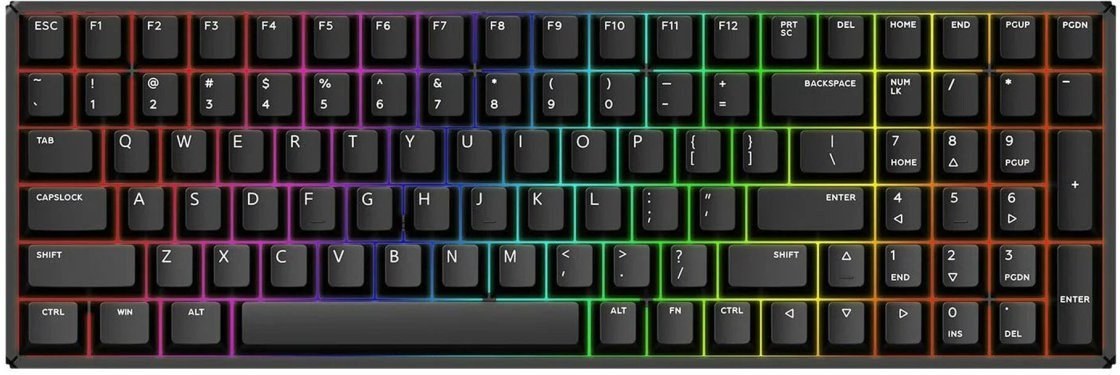 IQUNIX F97, bezdrôtová mechanická herná klávesnica, DE layout, Dark Side