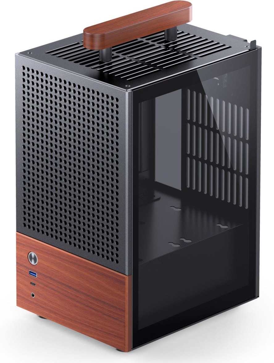 Jonsbo T6, Mini-Tower, temperované sklo, čierna