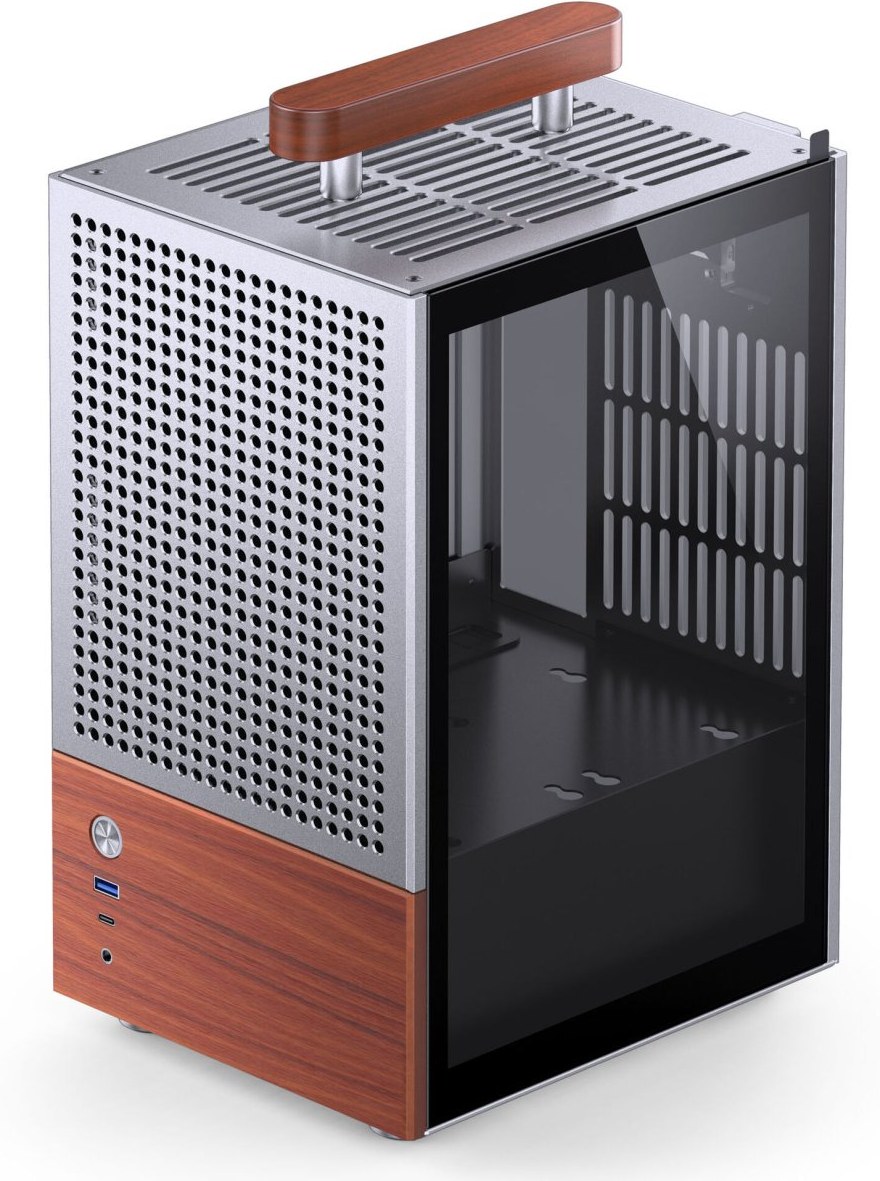Jonsbo T6, Mini-Tower, temperované sklo, strieborná