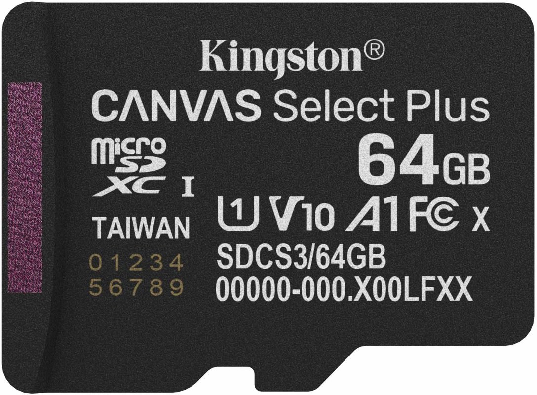 Kingston Canvas Select Plus Gen 3, microSDXC, 64 GB
