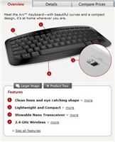 Klávesnica Microsoft Arc Keyboard SK USB | VÝPREDAJ
