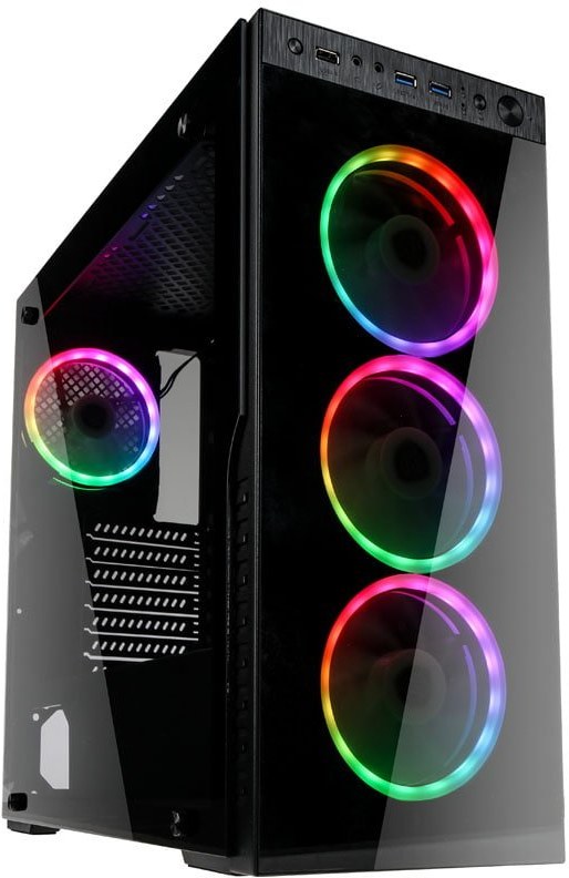 Kolink Horizon RGB Midi-Tower, čierna | Datacomp.sk