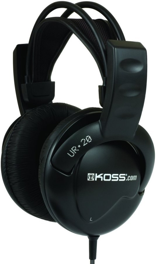 Koss UR/20, slúchadlá, čierne | Datacomp.sk