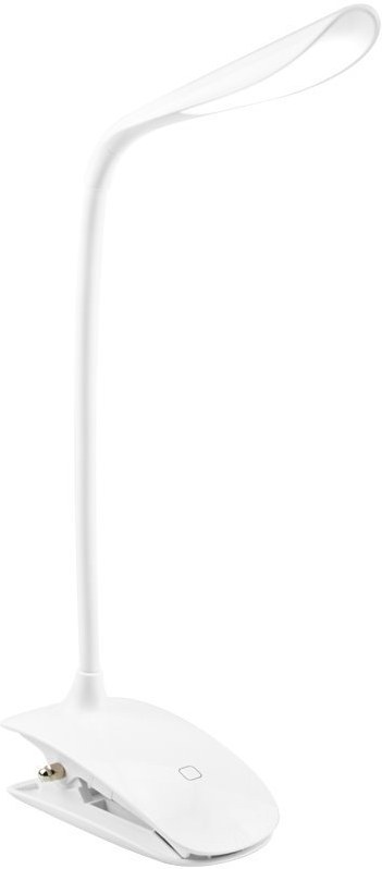LED stolná lampa CW flexi s klipom na uchytenie CW-DL04FCB-W - biela
