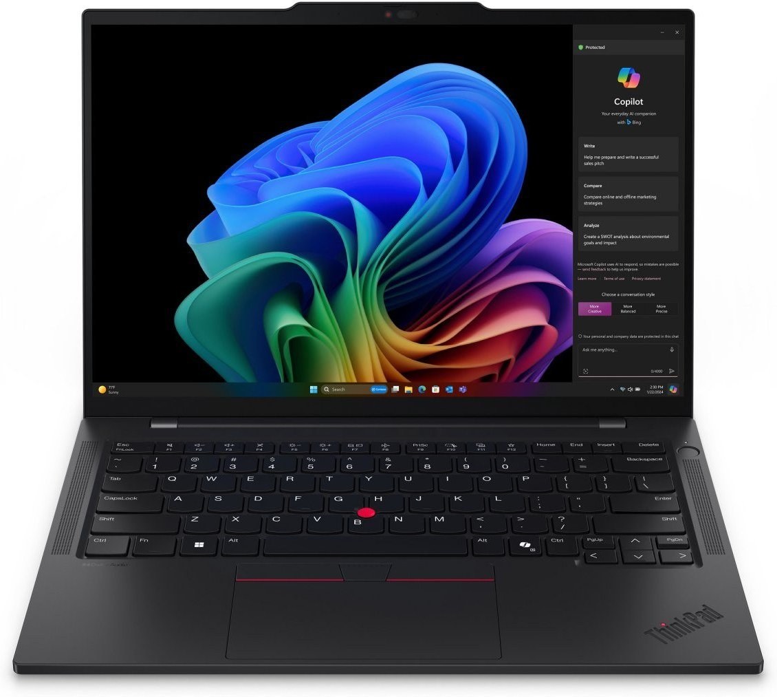 Lenovo ThinkPad T14s Gen 6 (Snapdragon), 21N1000UCK, čierny - notebook