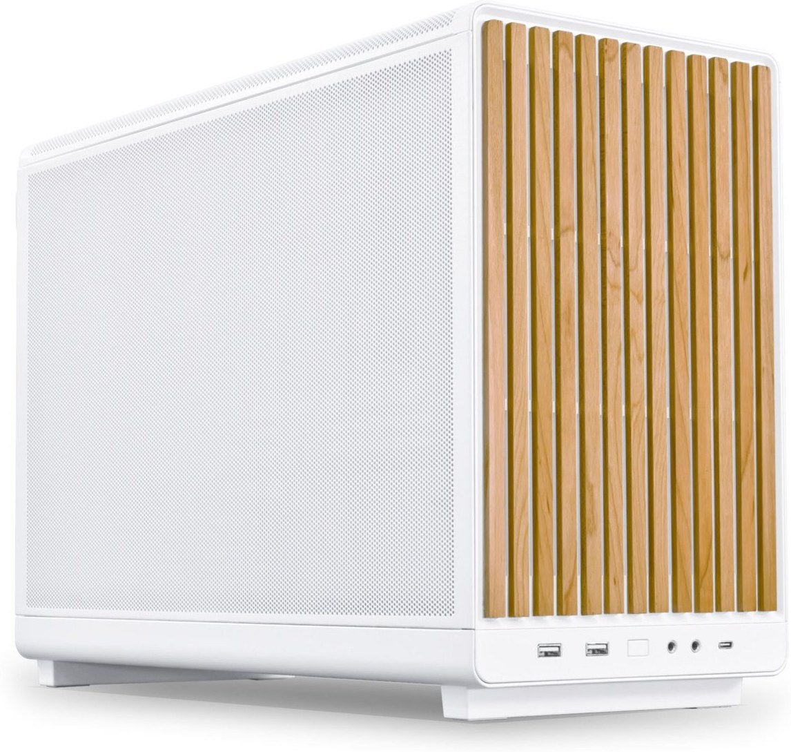 Lian Li DAN Cases A3-mATX Wood Edition, biela