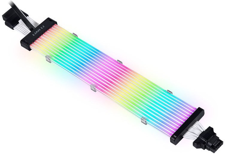 Lian Li Strimer plus V2 16-12 pins, 12+4-pin, 12VHPWR Adaptér, RGB ...